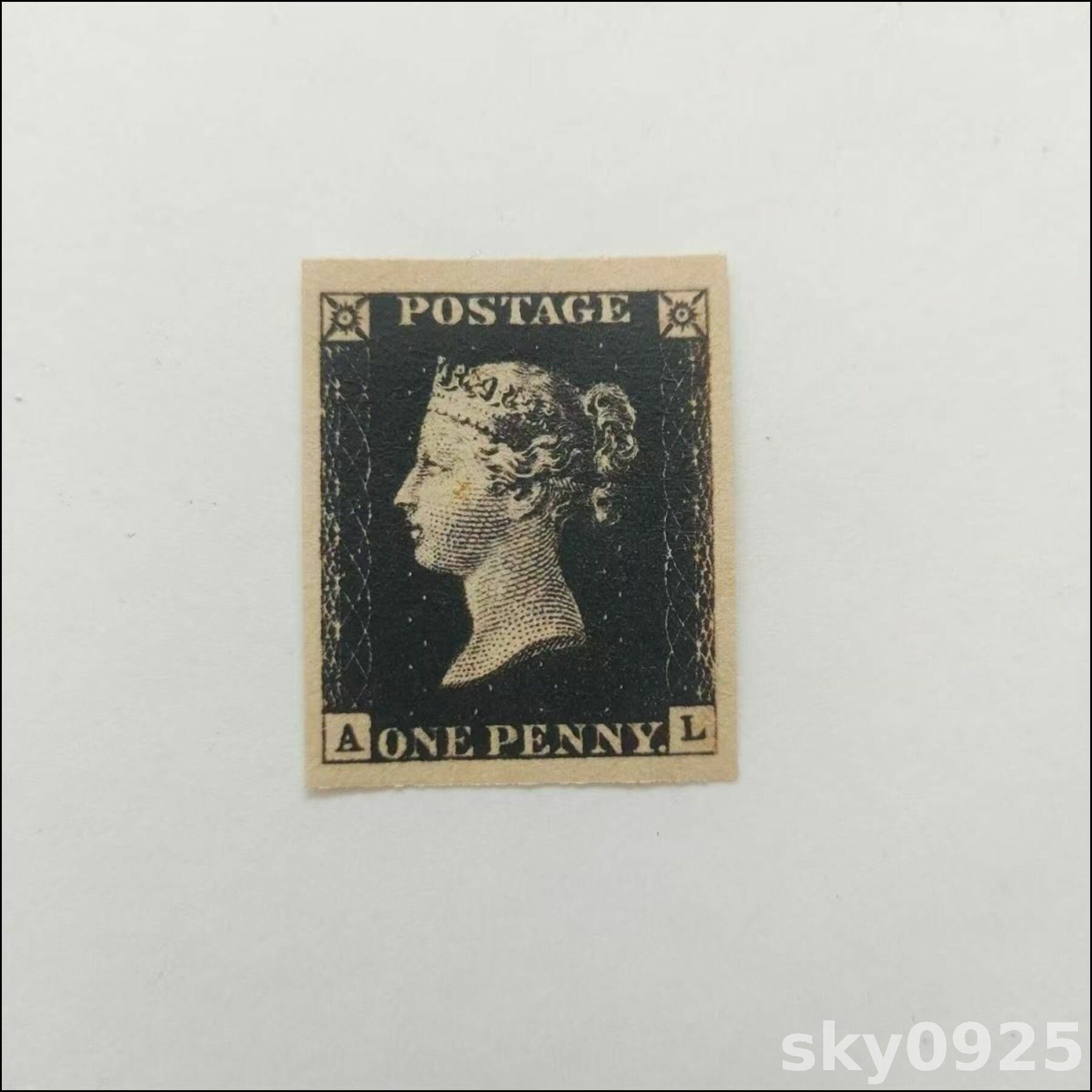 Редчайшая почтовая марка мира: Первая в мире марка 'Чёрный пенни' (историческая)