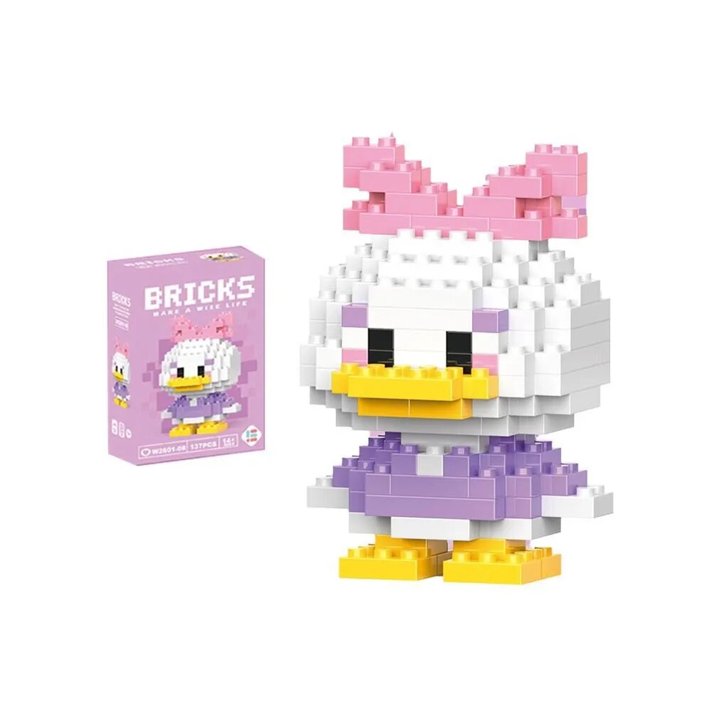 1 коробка игрушек строительных блоков, Disney Anime собирают кирпичи, Подарки для детей
