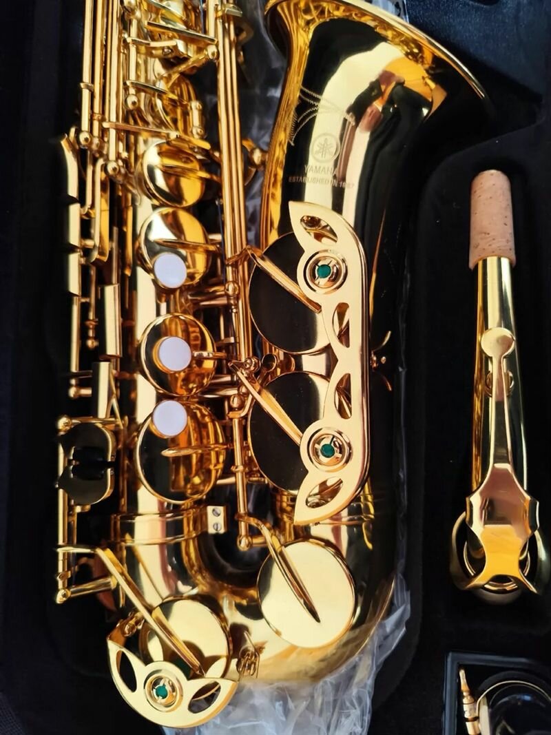 JAPAN YAS-62 Корпус трубки с позолоченным покрытием альтовый саксофон Eb-flat музыкальный инструмент С футляром