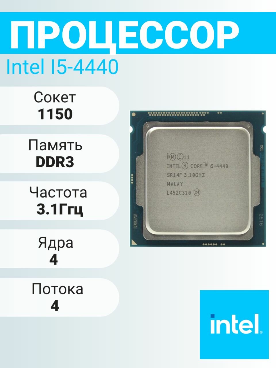 Процессор Intel Core i5 4440