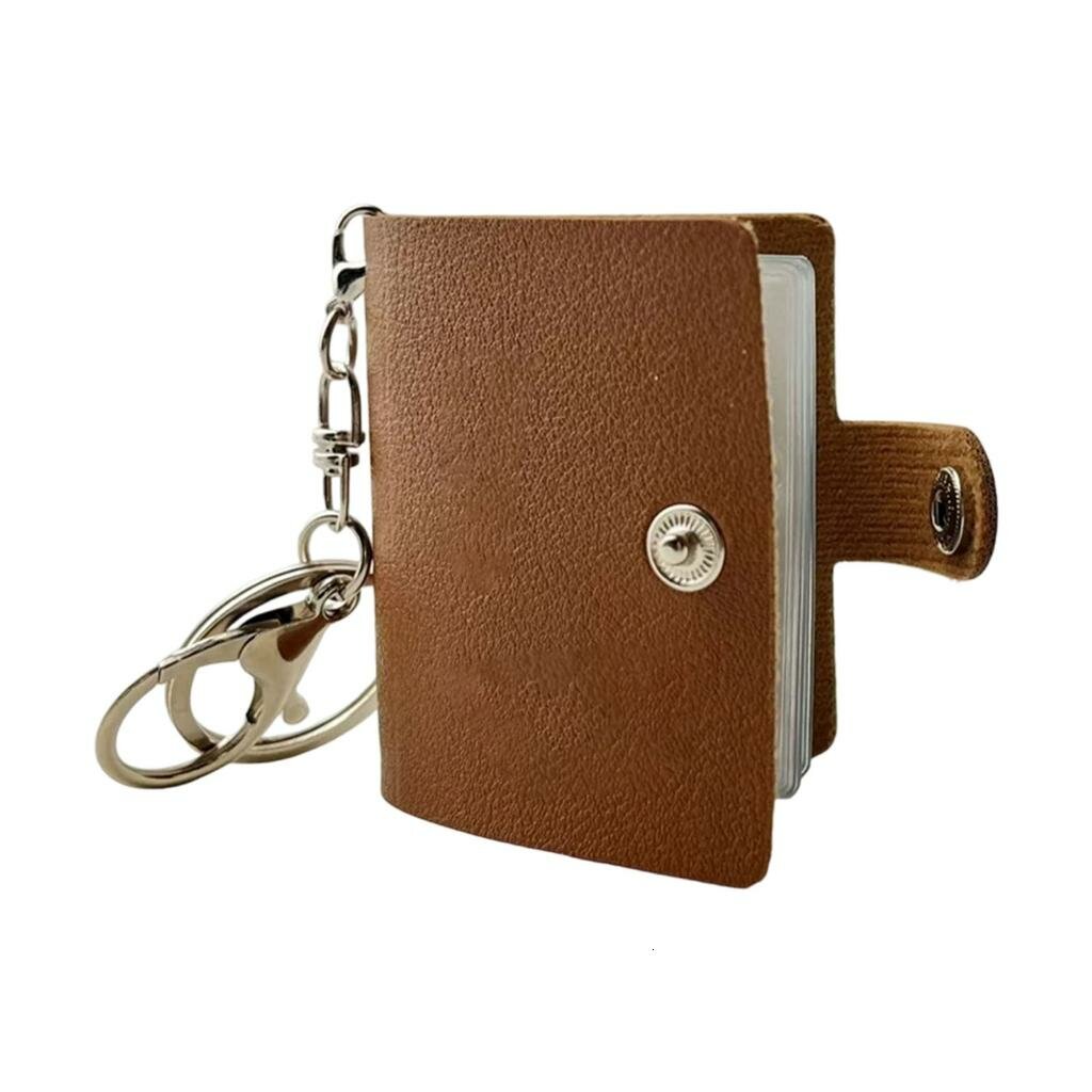 Мини-альбом для фотокарточек с брелоками, Коричневый