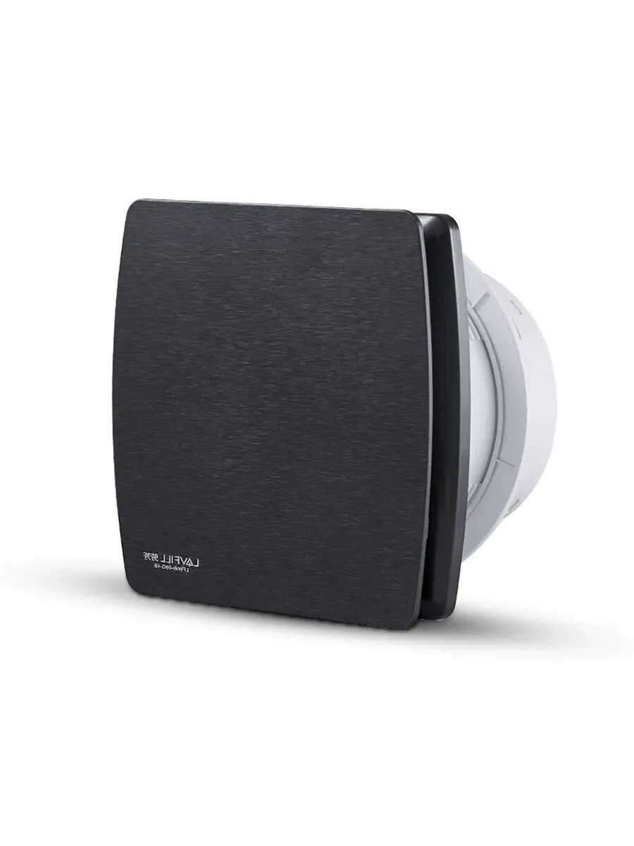 Вентилятор вытяжной с оборотным клапаном, чёрный