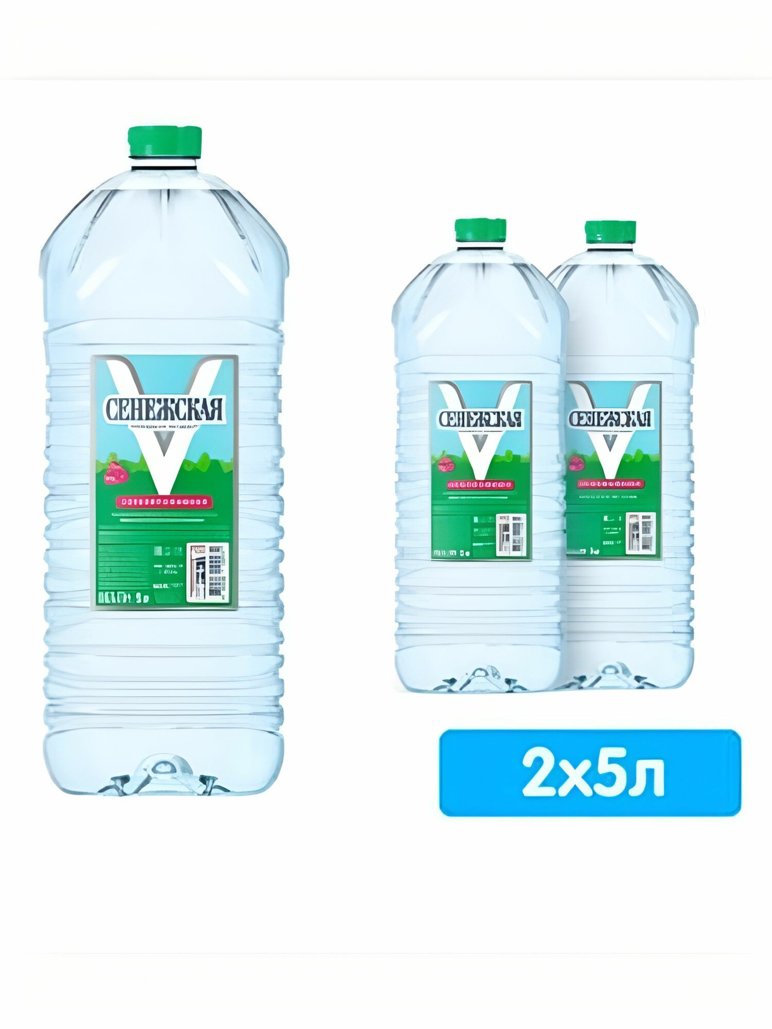 Вода Сенежская питьевая негазированная, 5000 мл. Упаковка 2 шт.