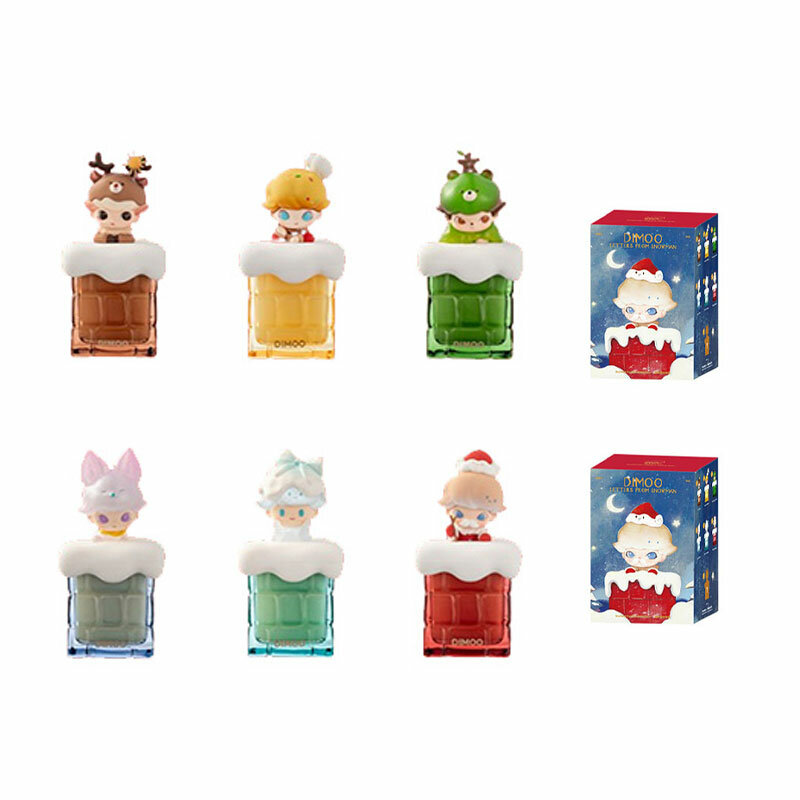 Игрушка унисекс POP MART DIMOO Письма Снеговика Ароматическая Свеча Тема, 2 Mystery Boxes (Random Style)