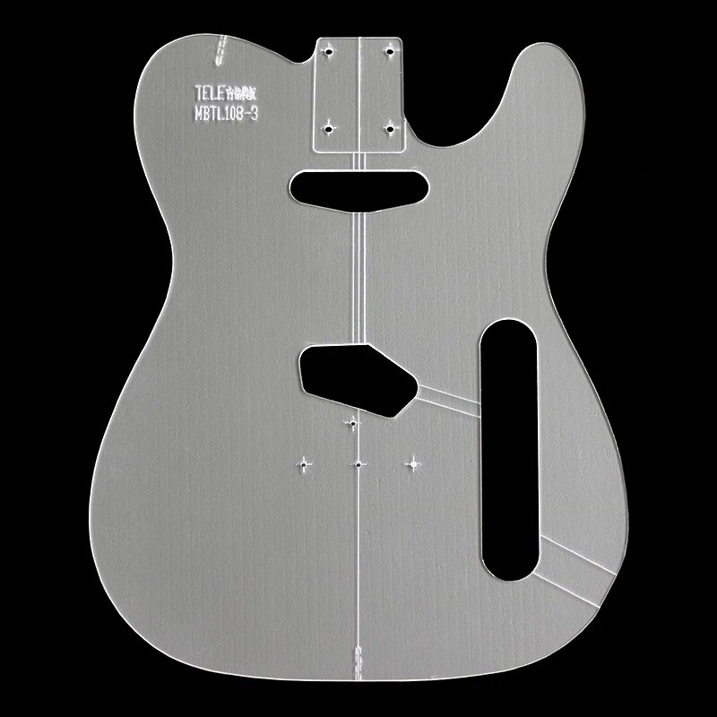 Корпус электрогитары в стиле TL, прозрачный акриловый шаблон, формы для изготовления гитар для ремонта гитары Luthier Template-TELE