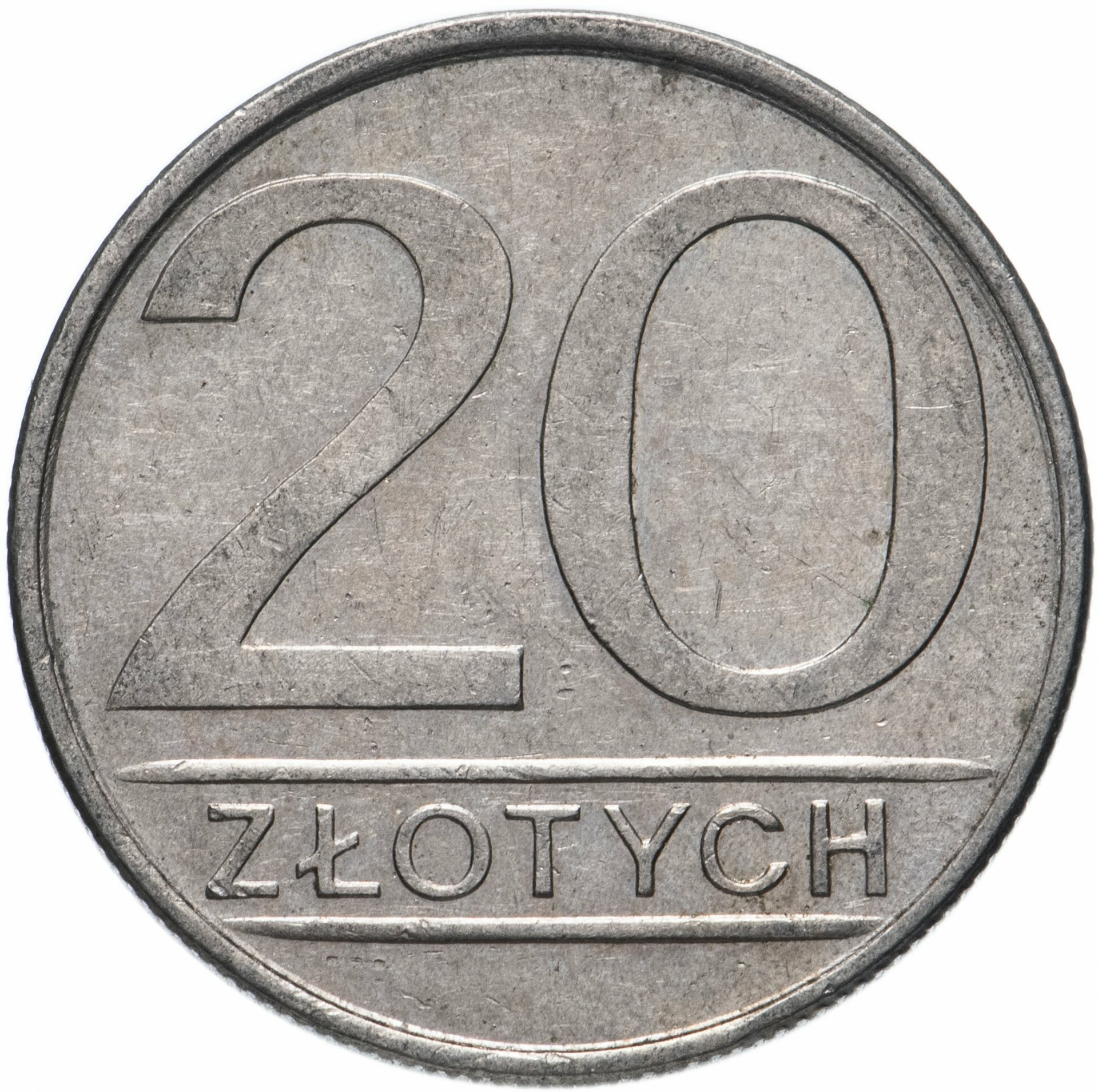 Польша 20 злотых zlotych 1984-1988, Мельхиор медь-никель, в сохранности XF