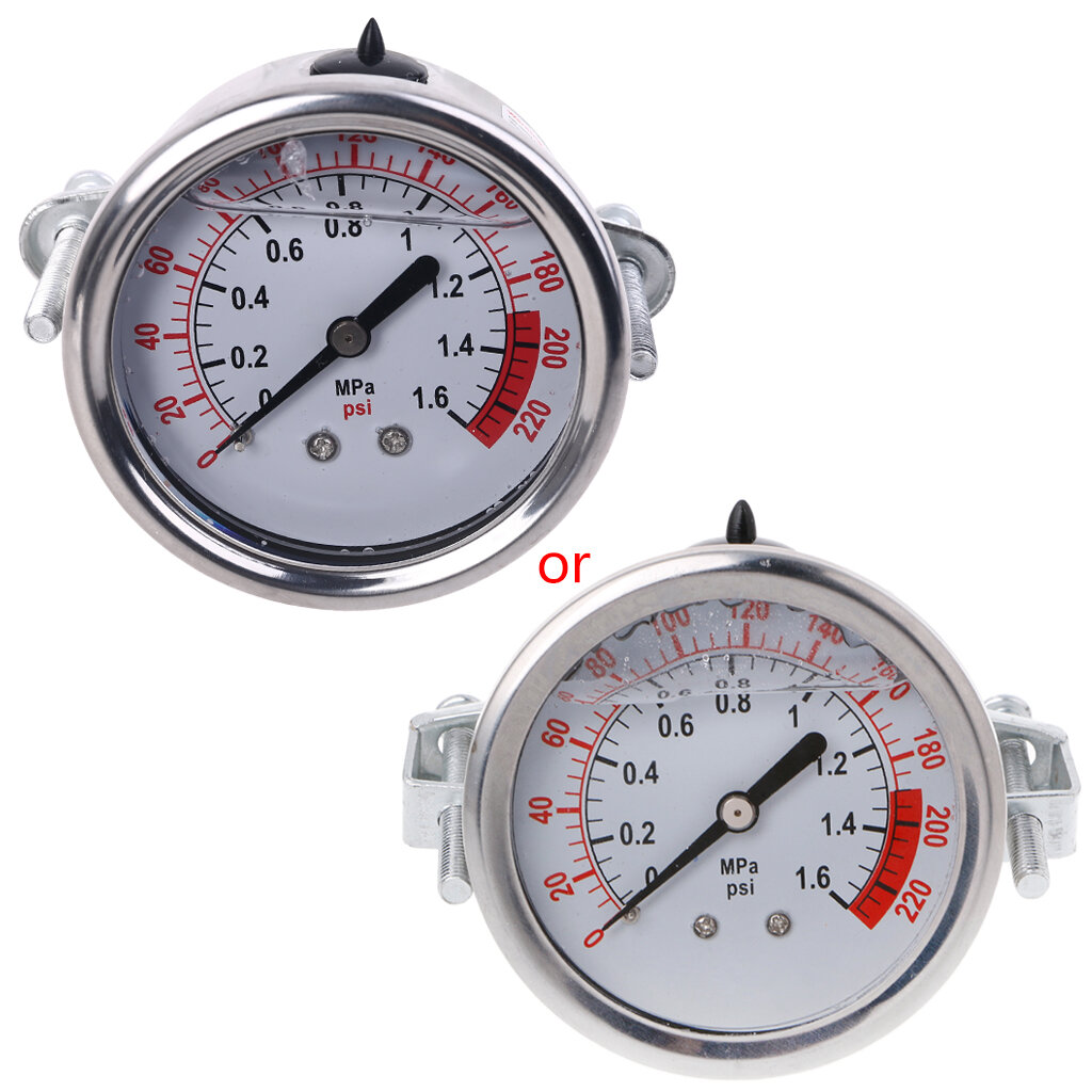 0-1.6MPa 0-220psi Манометр Давления Воды 1/4 " f Насос Обратного Осмоса