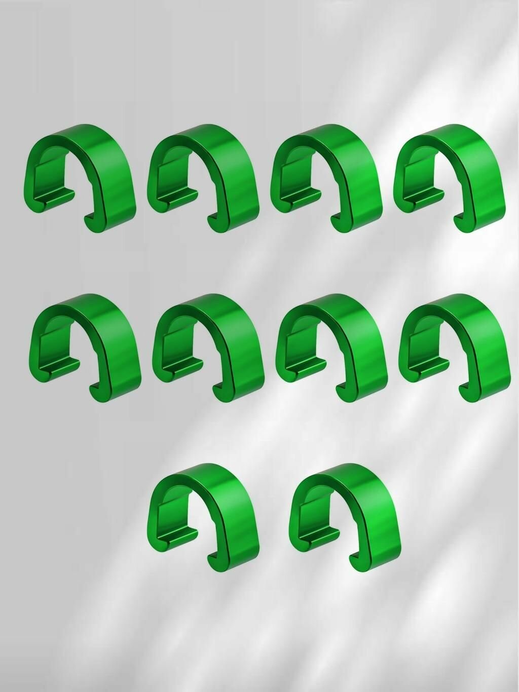 Алюминиевые клипсы для тросиков велосипеда, Зеленый