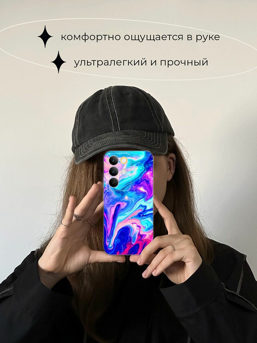Чехол на Realme C85 Pro / Реалми C85 Про с принтом Потеки краски — фото 1