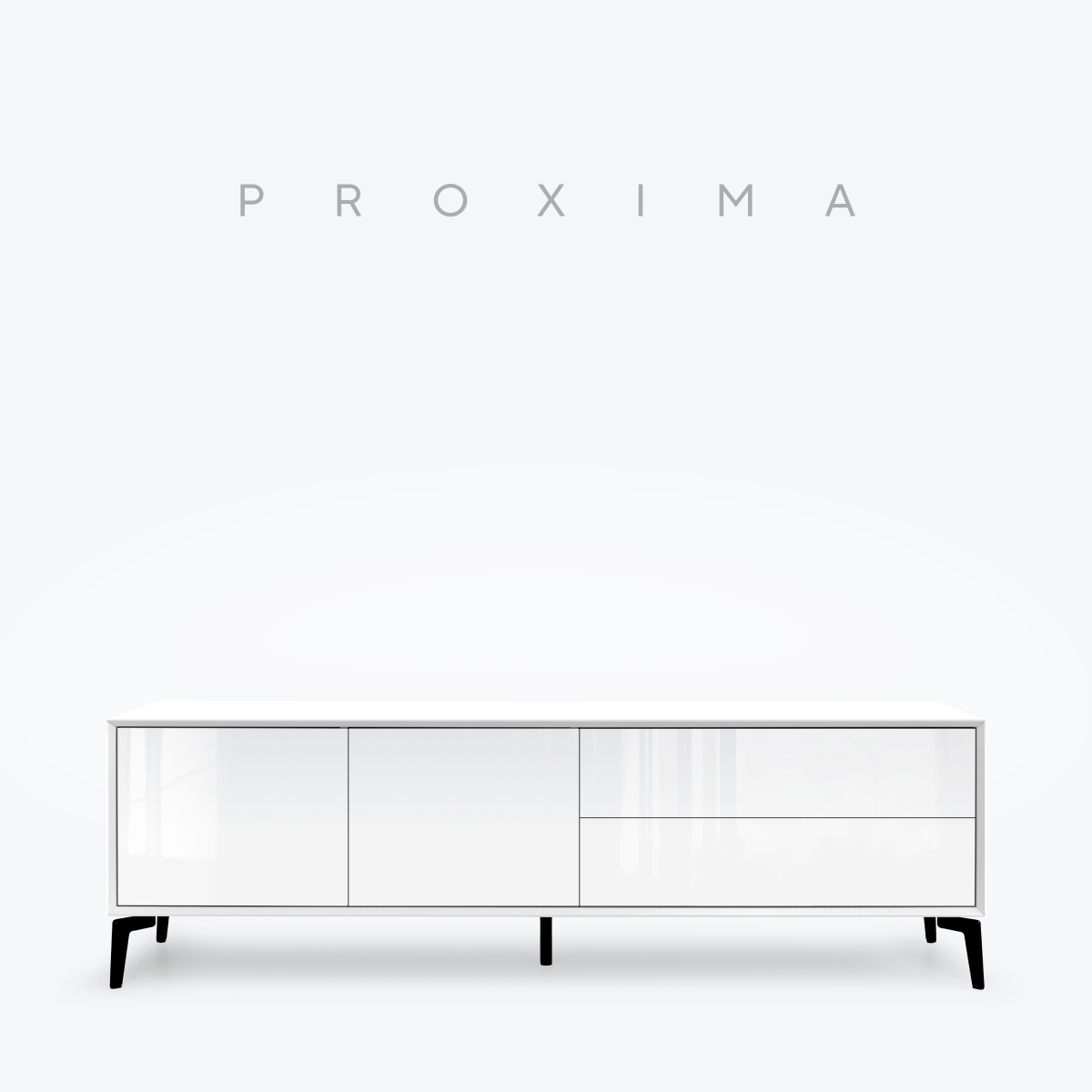 Тумба под ТВ MetalDesign, Proxima MD 7157.06.11, 177х42х55 см, белый - белый