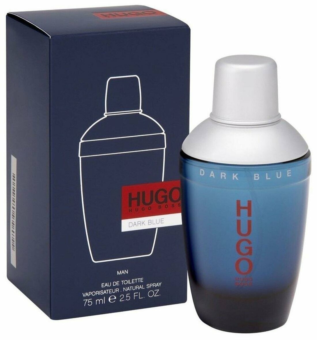 Туалетная вода Hugo Boss "Dark Blue", мужская, восточный пряный аромат, 75 мл