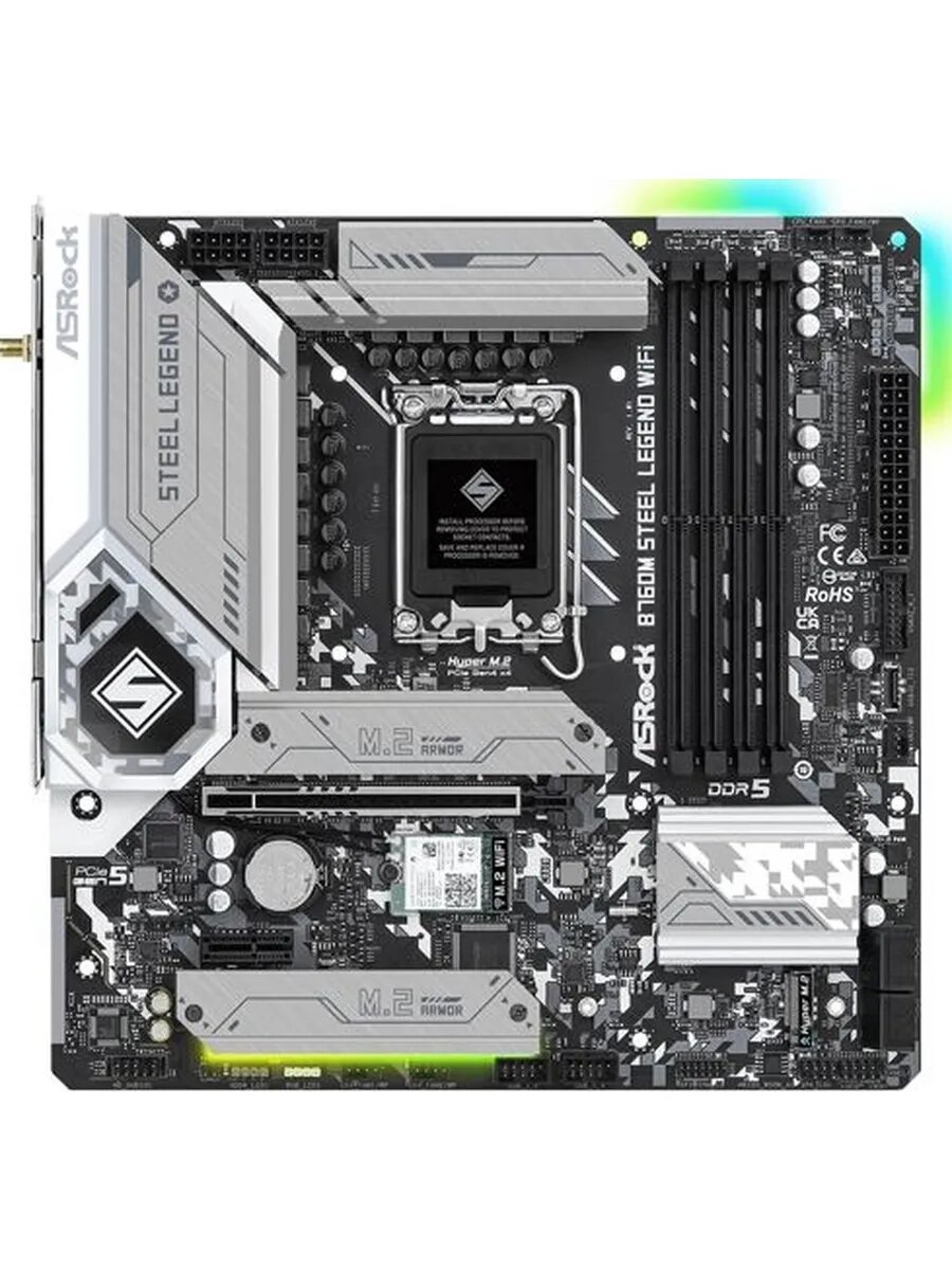 Материнская плата B760M STEEL LEGEND WIFI - LGA 1700, DDR5
