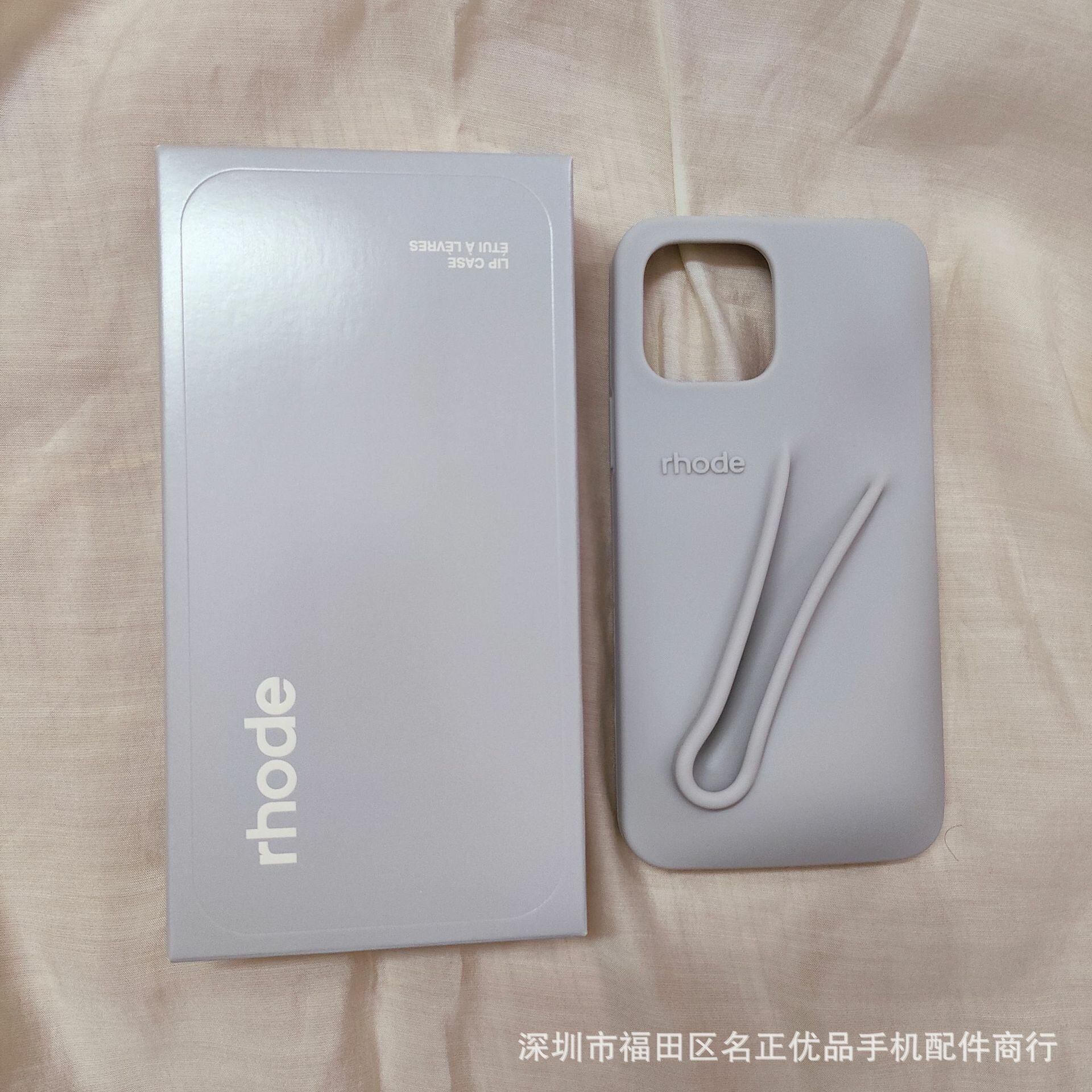 Чехол для iPhone 16 Pro Max в стиле Rhode Hailey, силиконовый, с губной помадой Apple, для iPhone 15 Pro и 14