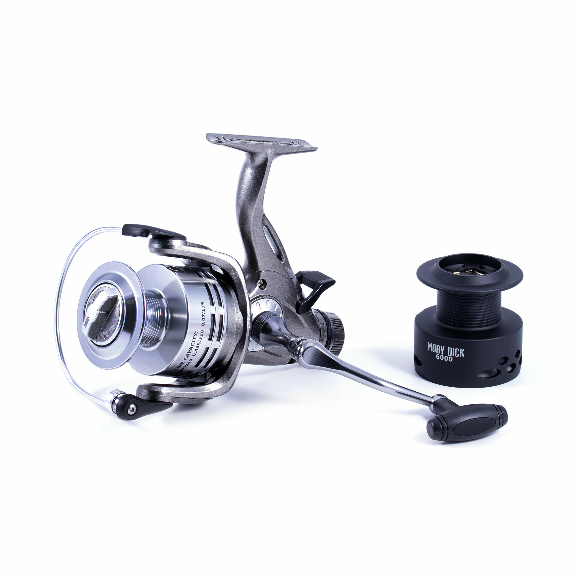 Катушка безынерционная Namazu Pro Moby Dick MD6000 5+1 подш, металлическая шпуля + запасная графитовая шпуля