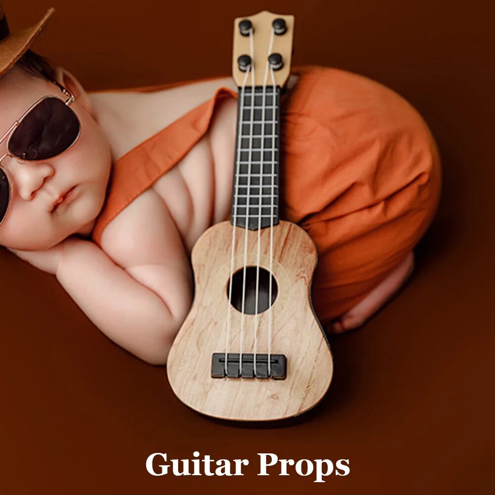 Ковбойский костюм для фотосессии новорожденных Guitar Props