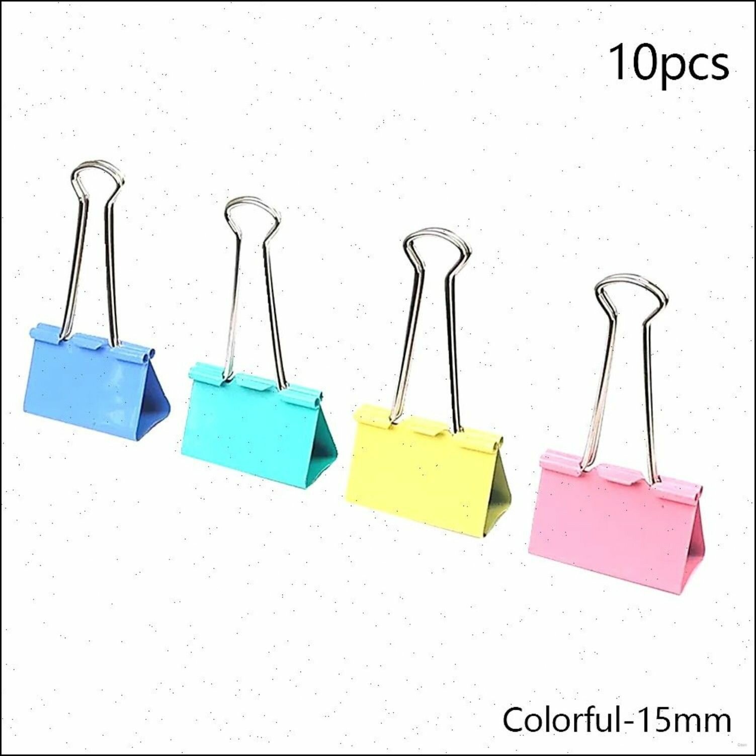 Зажим для бумаги 15 мм, 10 шт.