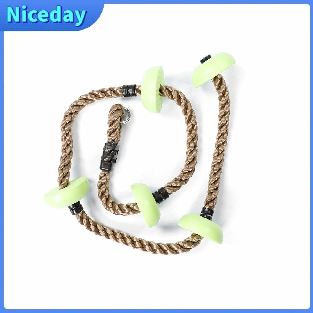 Детские качели-диск на веревке, зеленый, для площадки