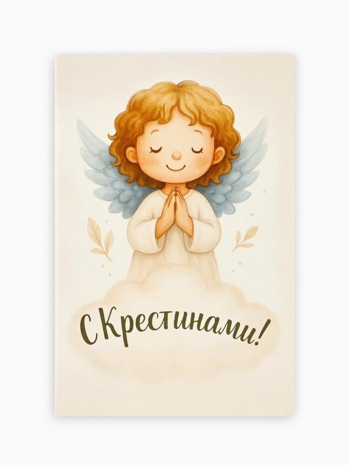 Открытка на крещение Крестины , 12 18 см