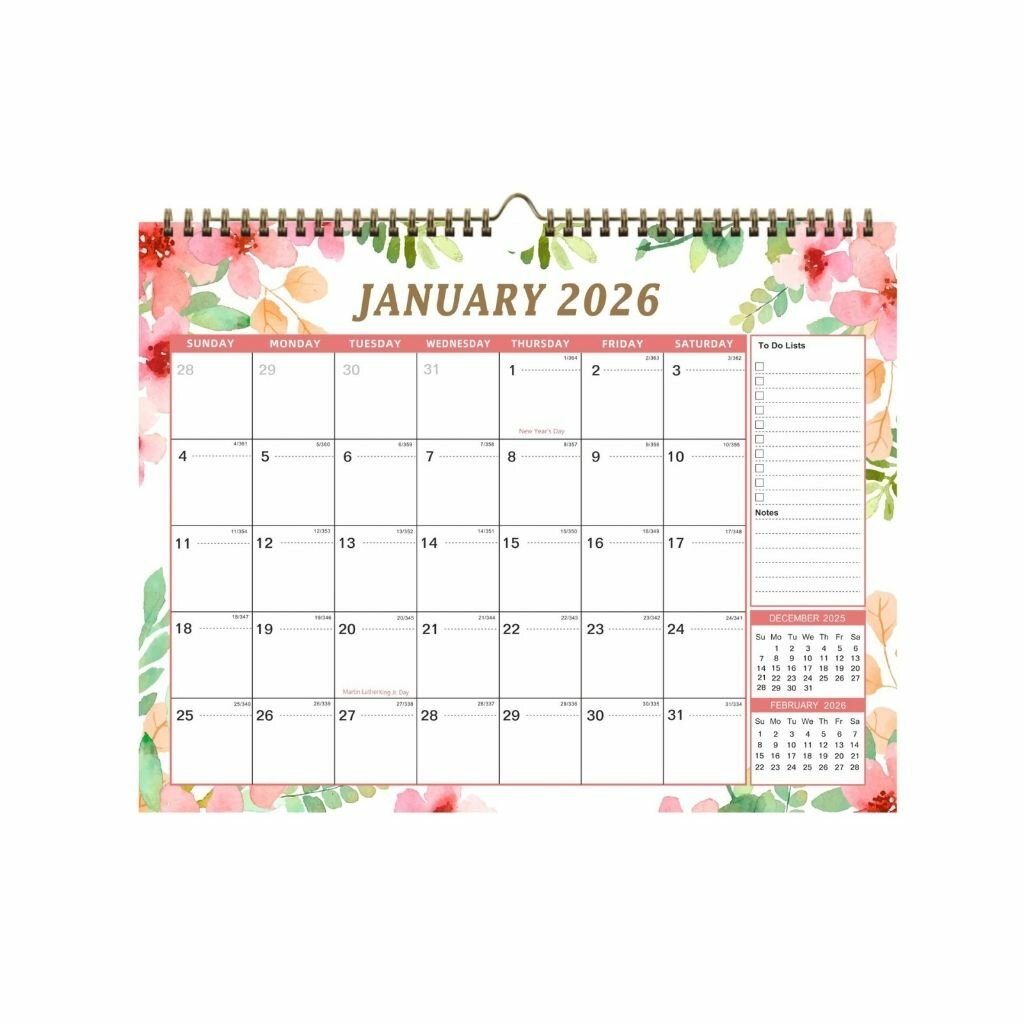 2026 2027 Английский Календарь YO Coil Настенный Календарь-012