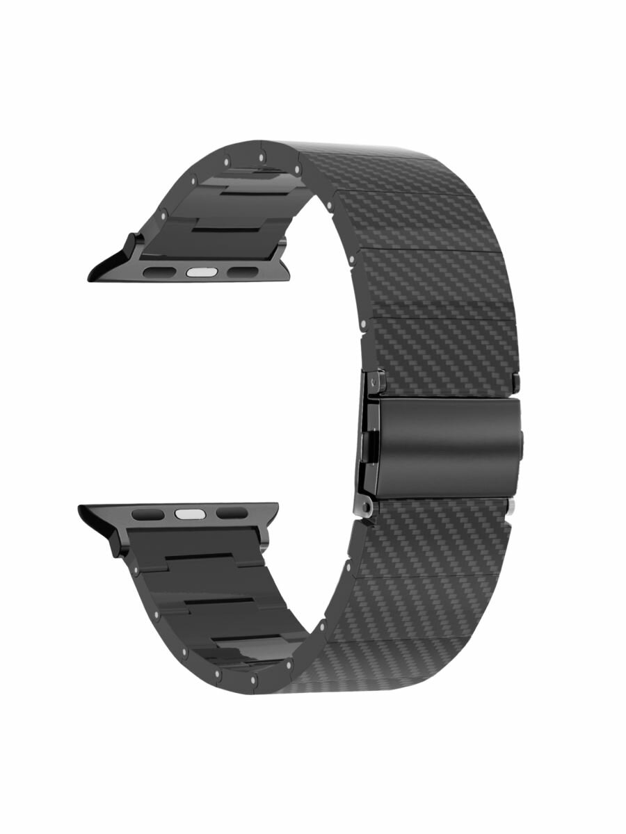 Ремешок для Apple Watch 40/41/42 mm Caweon из смолы DSG-54-38-BK Black