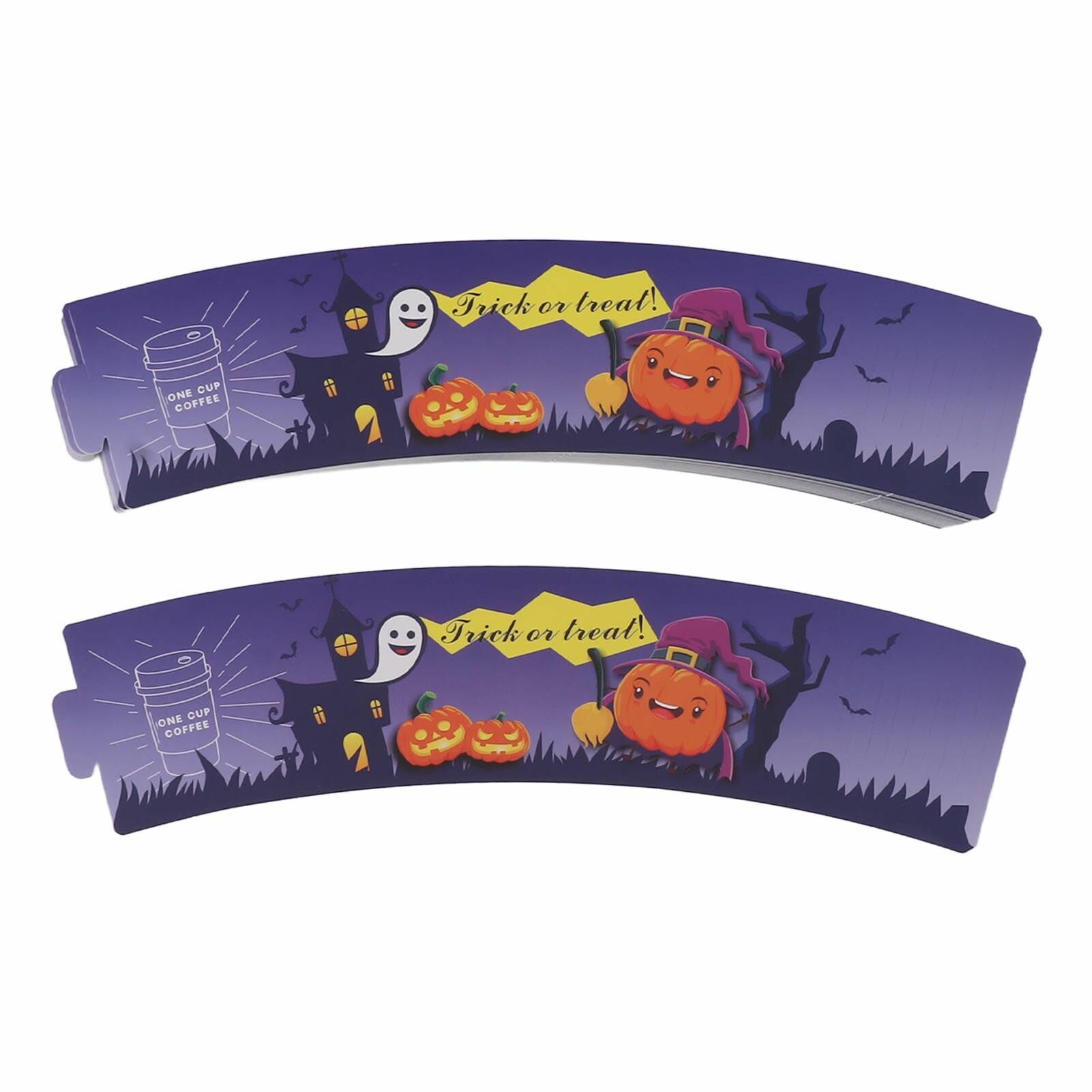 50 штук бумажных подстаканников для кофе, напитков и холодных напитков, фиолетовые