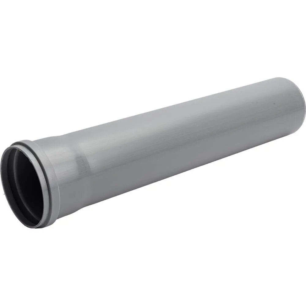 Труба TEBO канализационная с раструбом, диаметр 110 мм, длинна 0,5 м, толщина стенки 2,7 мм