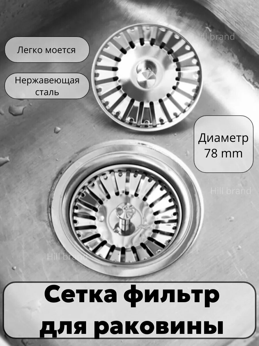 Сетка для раковины на кухню металлическая