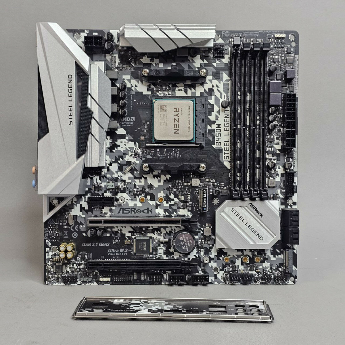 Комплект ASRock B450M STEEL LEGEND +R3 3200G