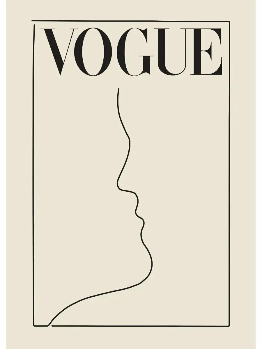 Постер VOGUE/ постер вог, 50 x 70 см, материал бумага, без рамы — фото 1