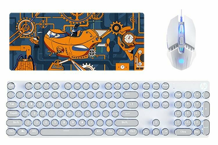 Клавиатура унисекс HP 5808383, Blue Switch, Extra Large Gaming Mouse Pad