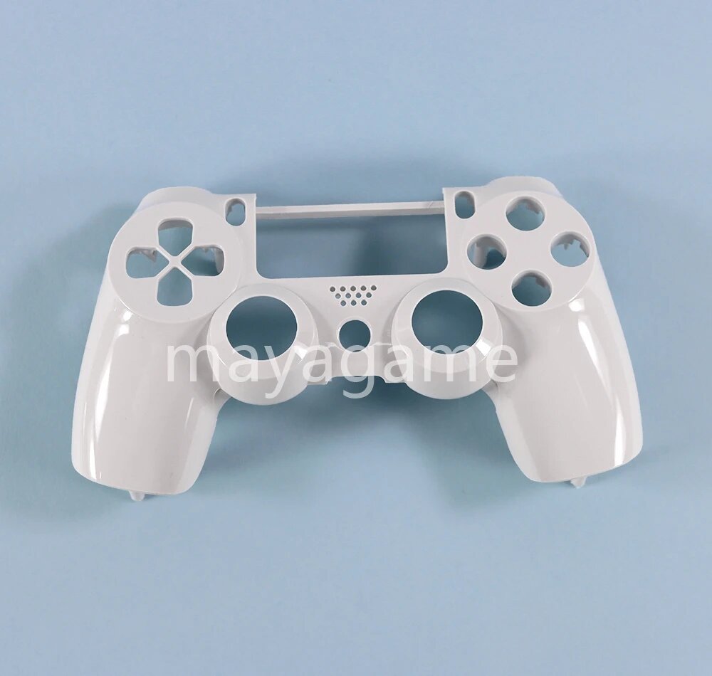 Замена корпуса для контроллера PlayStation 4 OCGAME JDS-001 011 glossy gray-white
