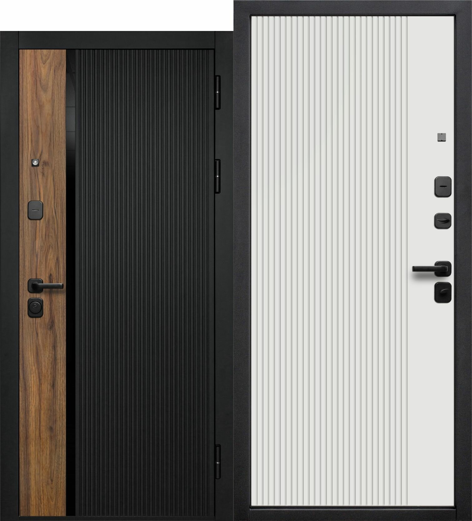 Входная дверь Ferroni 9 см Кантри Эмалит белый (960мм) правая