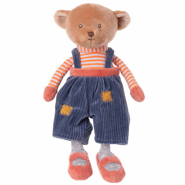 Мягкая игрушка Мишка Симон в синих шортах - Baby Patchwork 20 см, Barbara Bukowski, Bukowski, 0224WAA11-0426-4