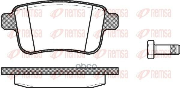 1352 00 [7701209869] ! колодки дисковые з Renault Kangoo 1.6/1.5DCi 08> Remsa арт. 135200