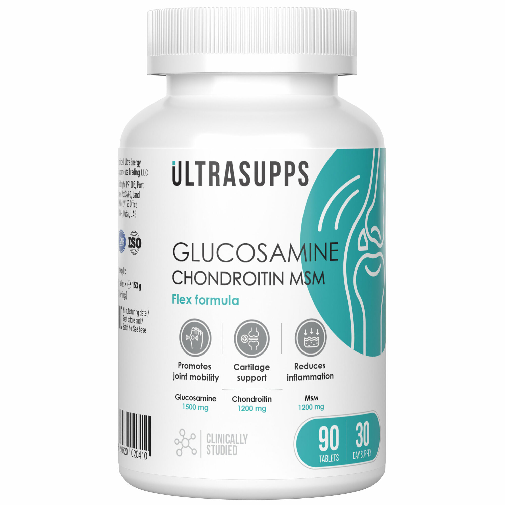 UltraSupps Glucosamine Chondroitin MSM - 90 таблеток, ---