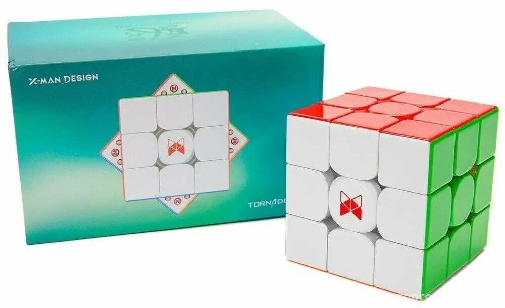 Эксклюзивный магнитный пазл 3x3 XMan Tornado V4 M Pioneer от QiYi MoFangGe с UV покрытием