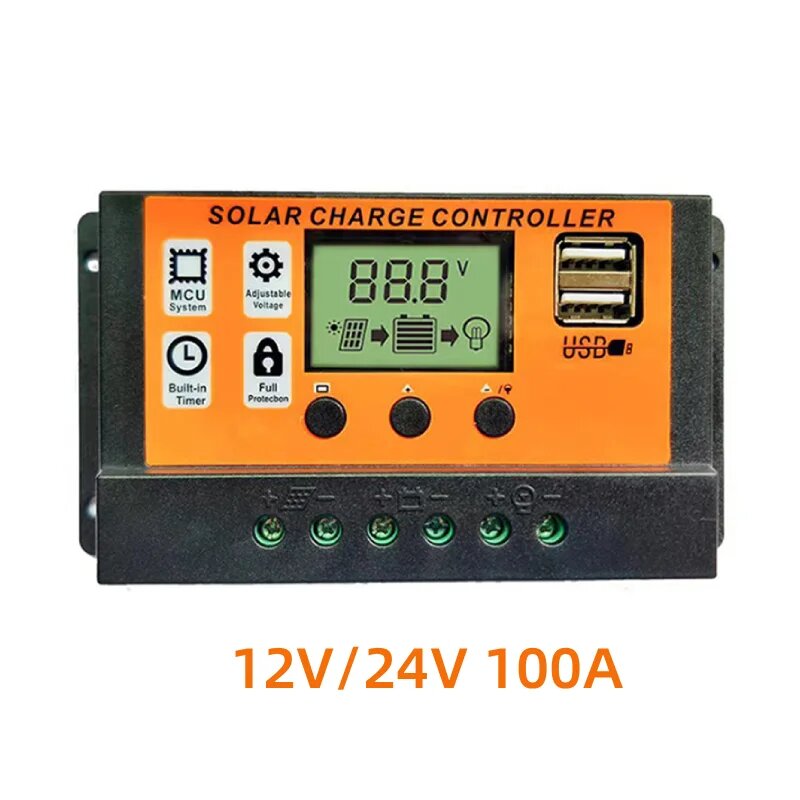 Солнечный контроллер заряда 100А оранжевый 100A