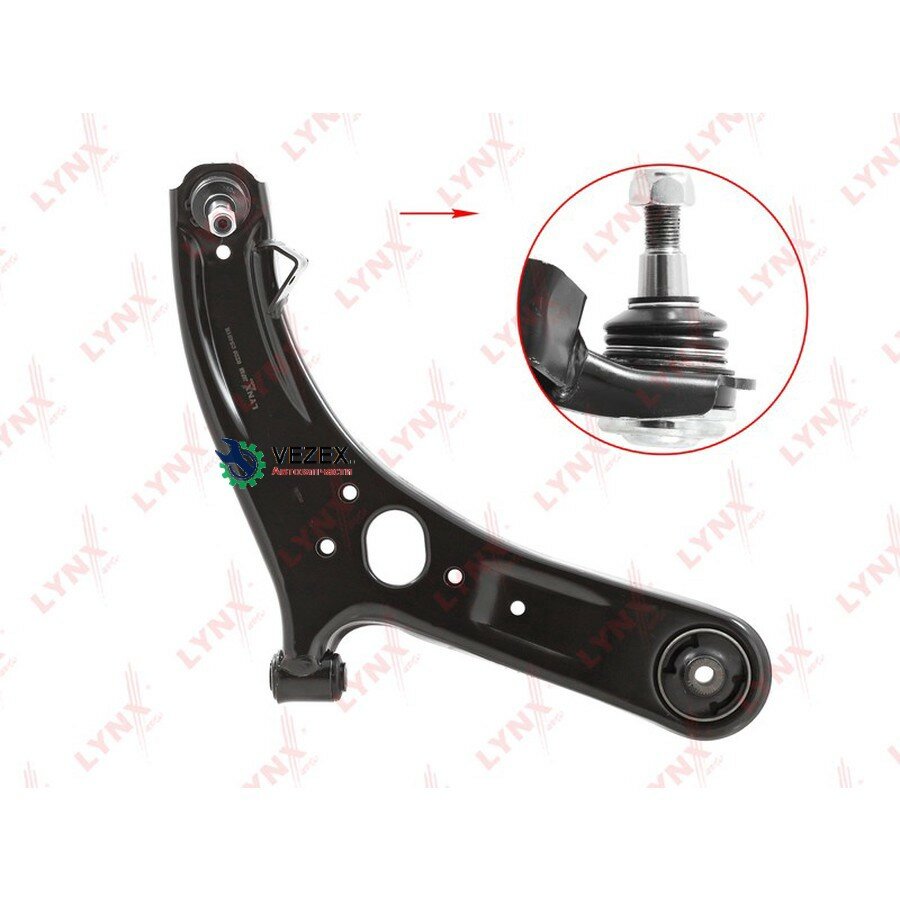 LYNXAUTO C5481R Рычаг подвески | перед прав | HYUNDAI SOLARIS (SB_) 10- / KIA RIO III 11- / ACCENT (RB_) 11- / = FR LOW RH / В сборе С шаровой