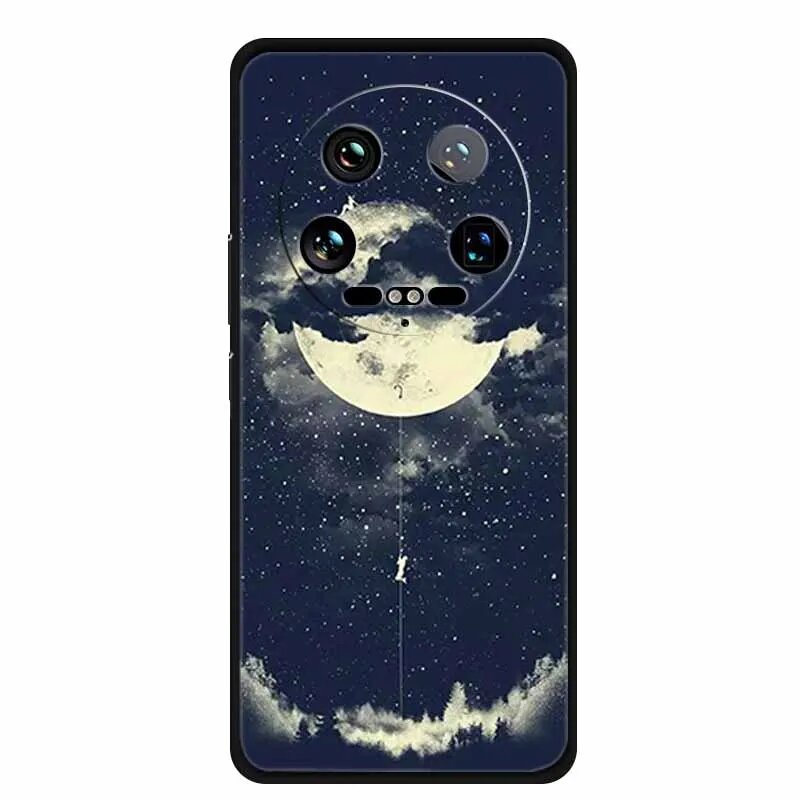 Чехол для Xiaomi 14 Ultra 5G 6,73 дюйма, роскошный мягкий силиконовый чехол из ТПУ Темно-синий, 19