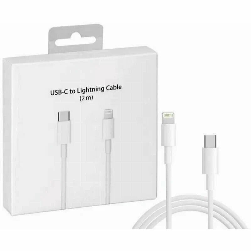 Кабель питания Apple USB-C to Lightning 2 метра White белый MW2R3