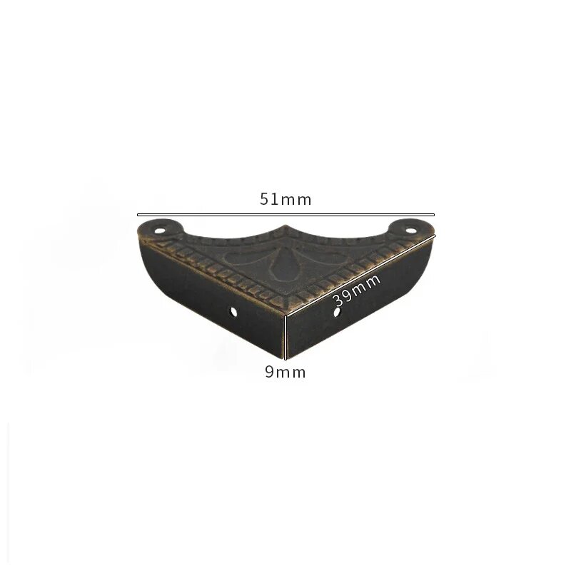 Античные угловые накладки для мебели, цвет type l with screws