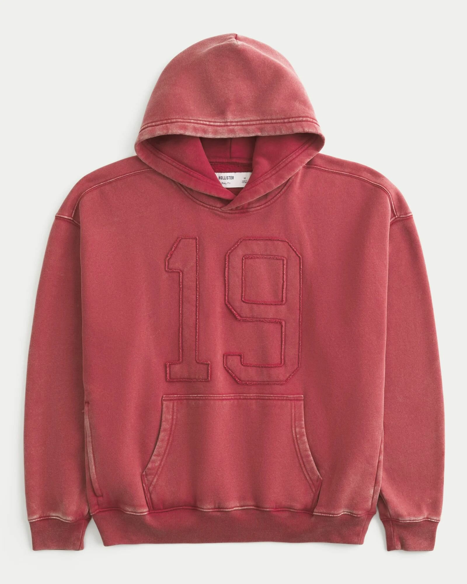 Мужское худи Hollister с аппликацией номера 19