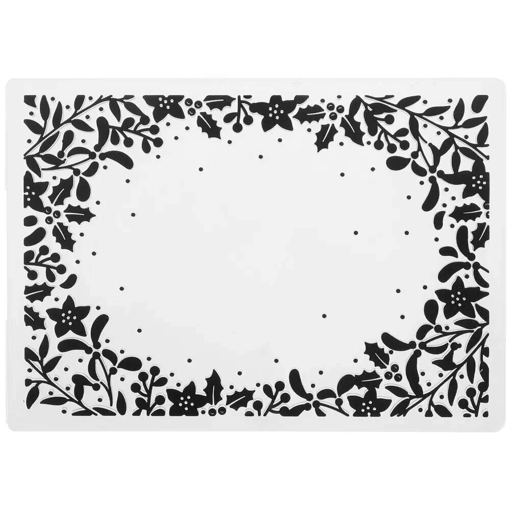 Пластиковая Папка Для Тиснения, Черная, Прямоугольная, Для Создания Открыток, 1 Шт