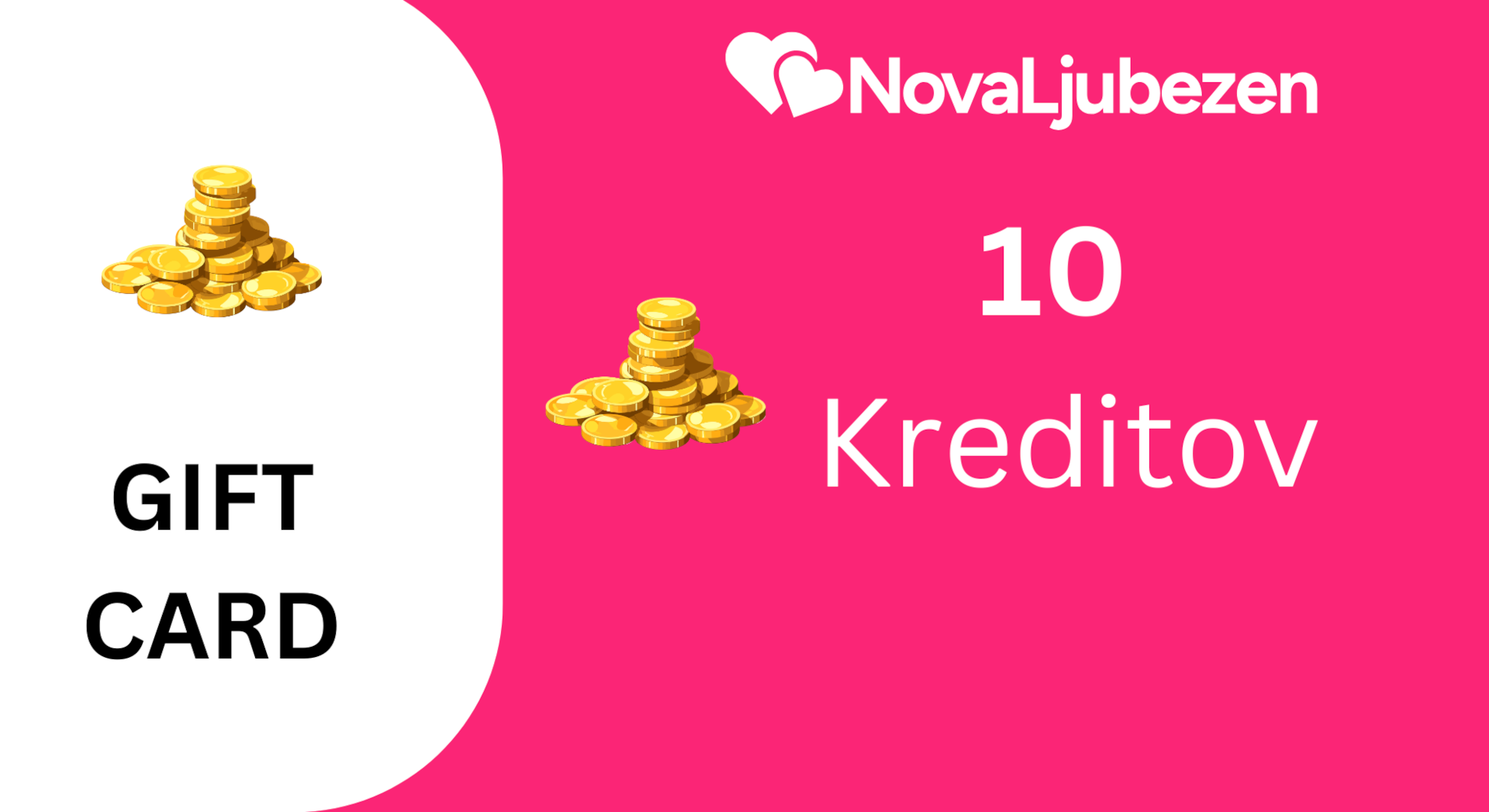 NovaLjubezen 10 Credits Подарочная карта | купить цифровой ключ для активации в России