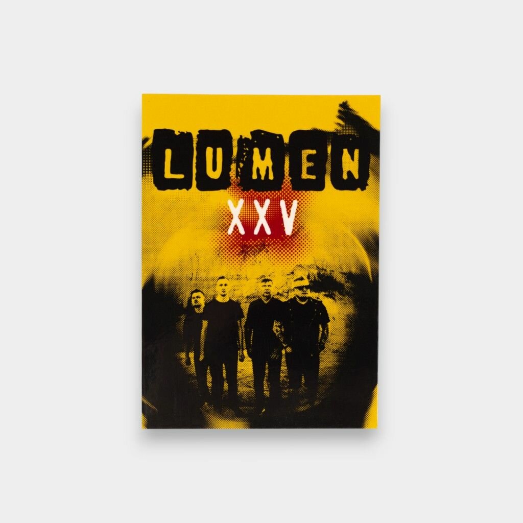 Lumen. Магнит "XXV лет", желтый
