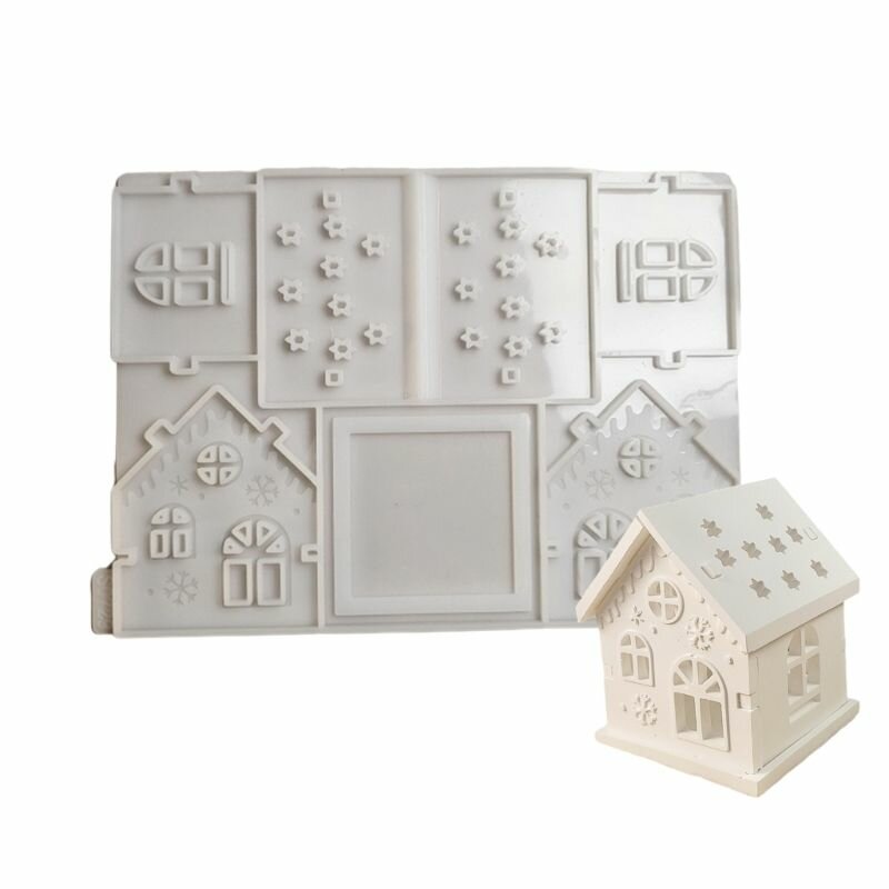 Форма для мозаики рождественского домика