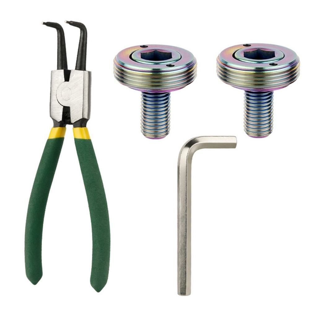 Винты для каретки горного велосипеда, Красочный