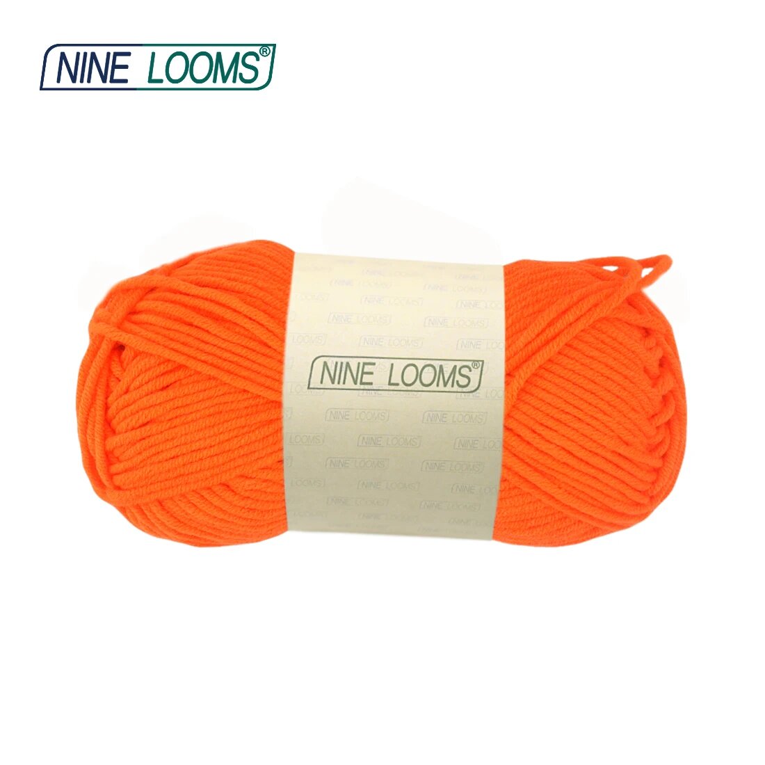 Акриловая пряжа NINE LOOMS, оранжевый, 50г