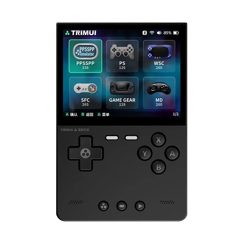 OWLLON TRIMUI BRICK портативная игровая консоль Черный, add 64GB card, черный