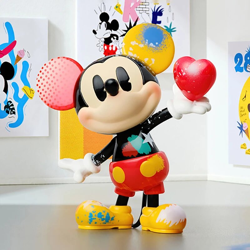 POP MART Disney Mickey Boundless Creativity Series слепая коробка Graffiti Mickey